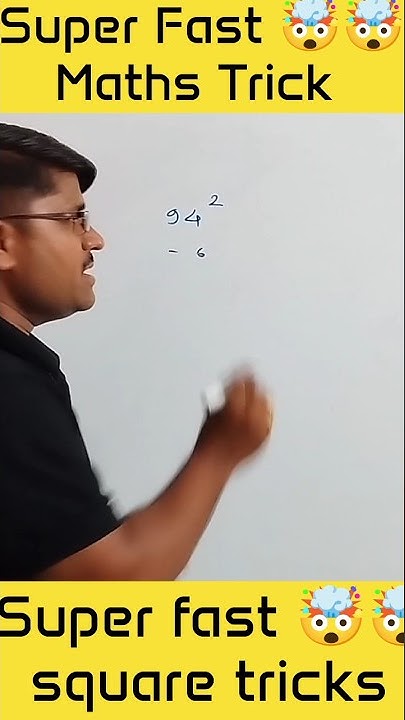 Super fast Maths trick || Maths trick || Math's square trick #mathstricks #mathshorts - YouTube