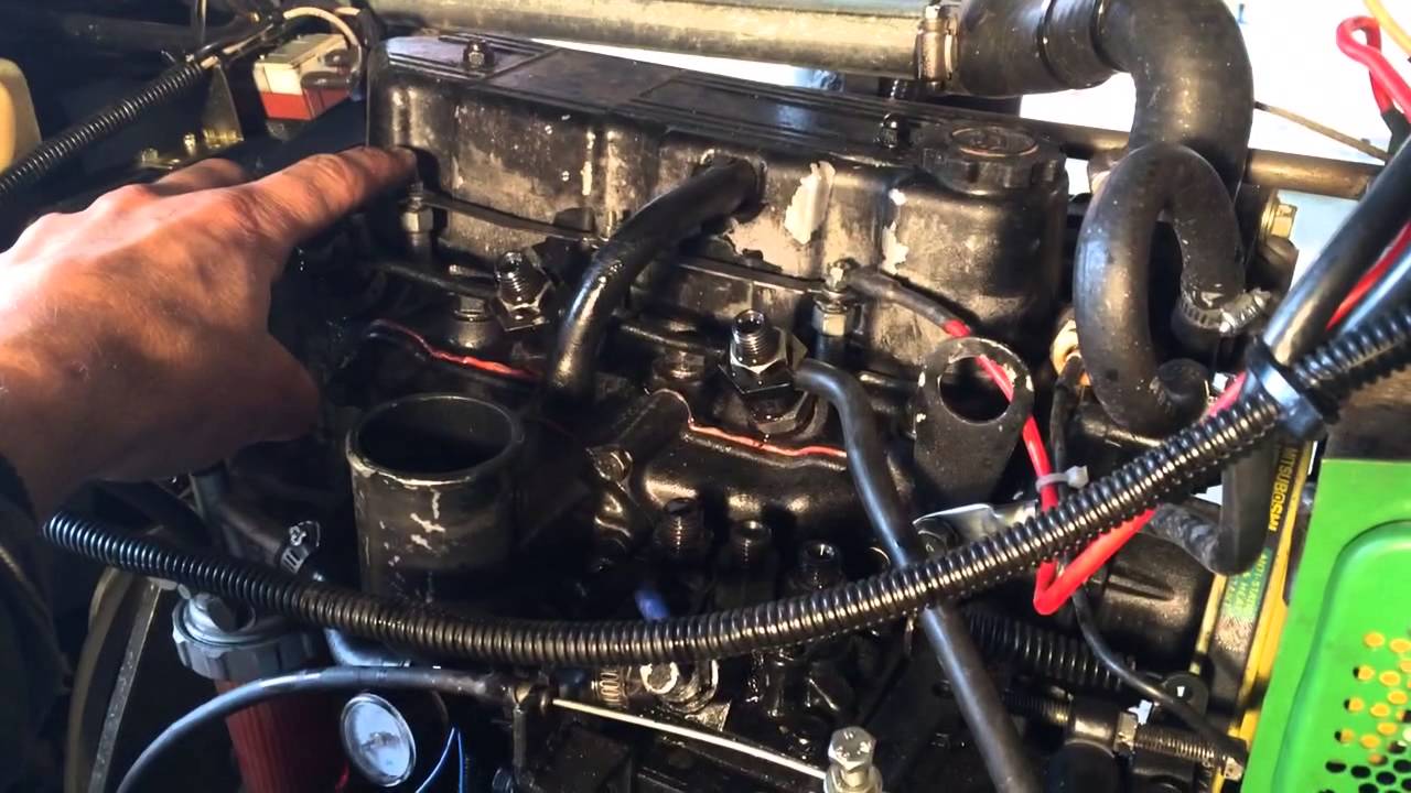 John Deere 400 diesel injector pump visual test - YouTube