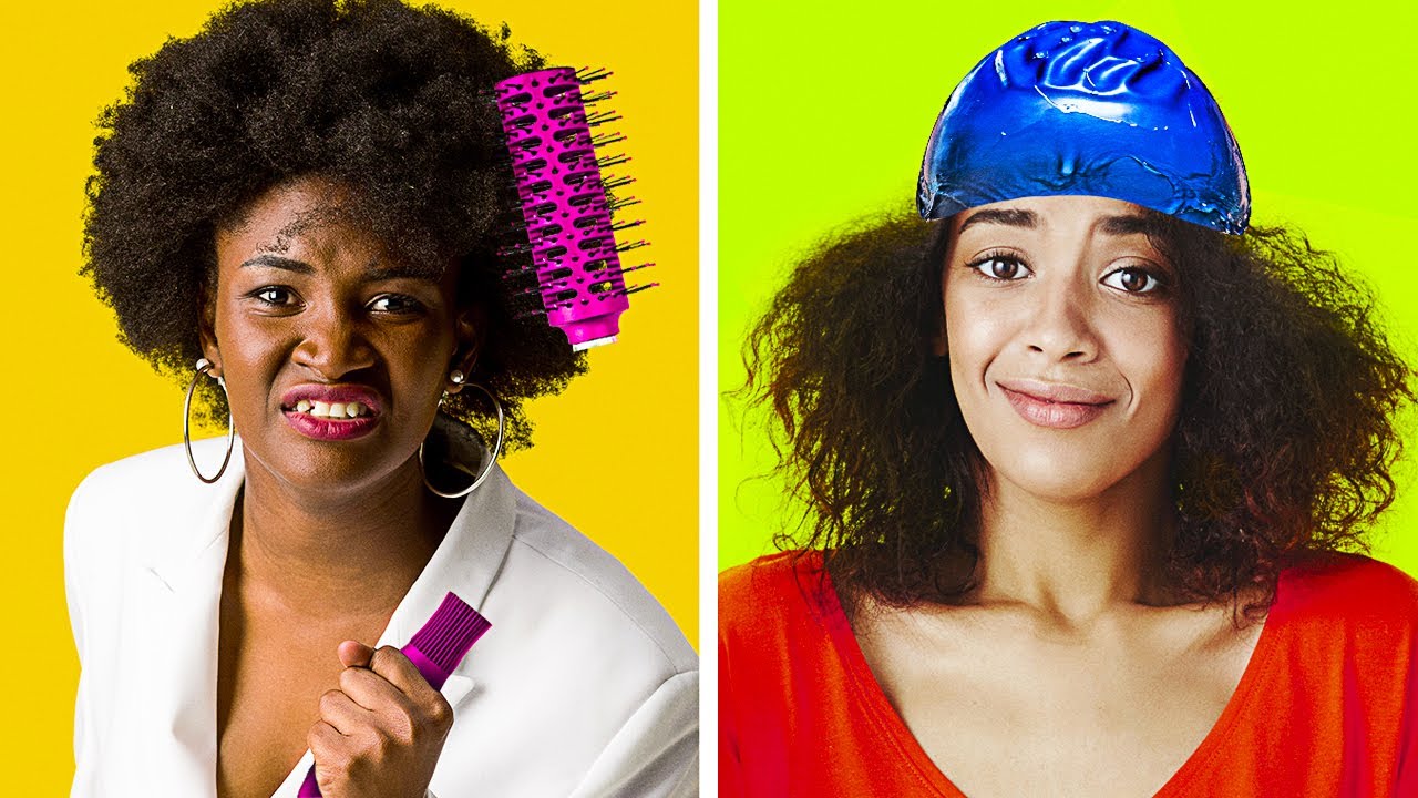 24 GENIUS TIPS THAT WILL HELP TO SOLVE ANY HAIR PROBLEM - YouTube