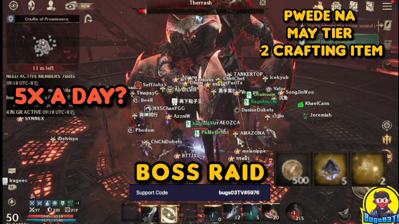 NIGHT CROWS Boss raid x5 daily? - YouTube