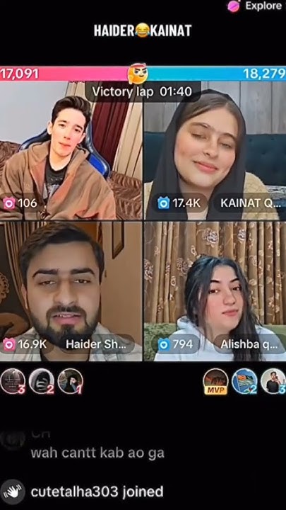 Kainat qurashi punishment Haider shah on TikTok live 🤭#haidershah#shortvideo#tiktok - YouTube