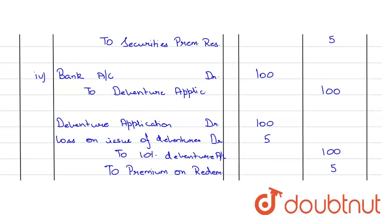Pass Journal Entries For Issue Of Debentures In Each Of The Following pass-journal-entries-for-issue-of-debentures-in-each-of-the-following