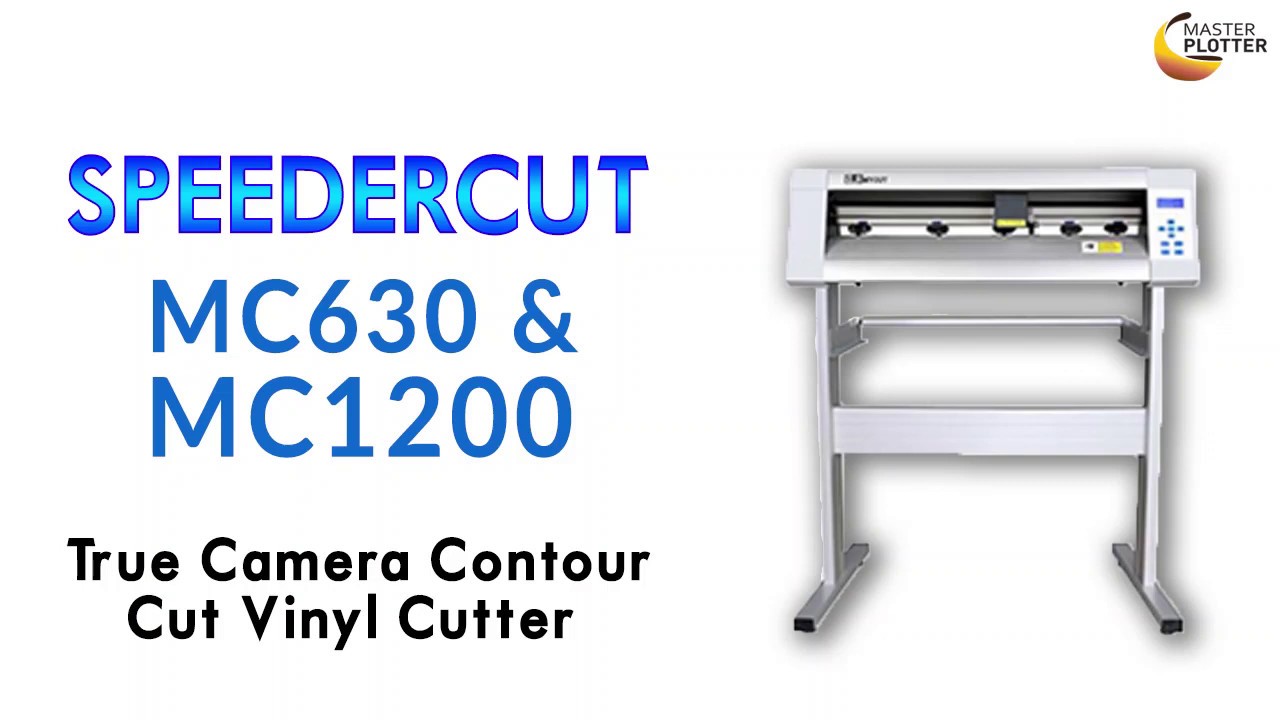 Speedercut MC630 & MC 1200 - True Camera Contour Cut Vinyl Cutter - YouTube