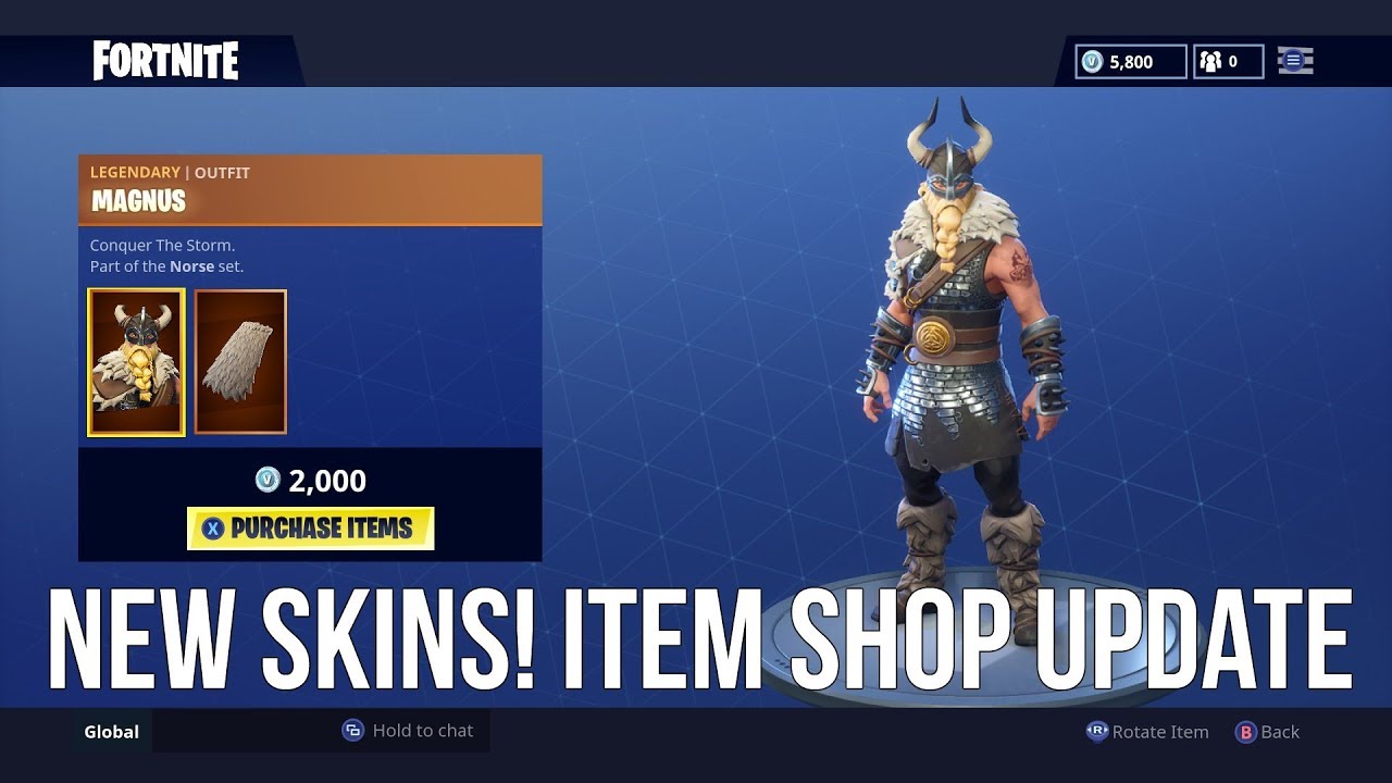 *NEW* MAGNUS SKIN (Viking Skin Look) - Fortnite Battle Royale (Daily ...