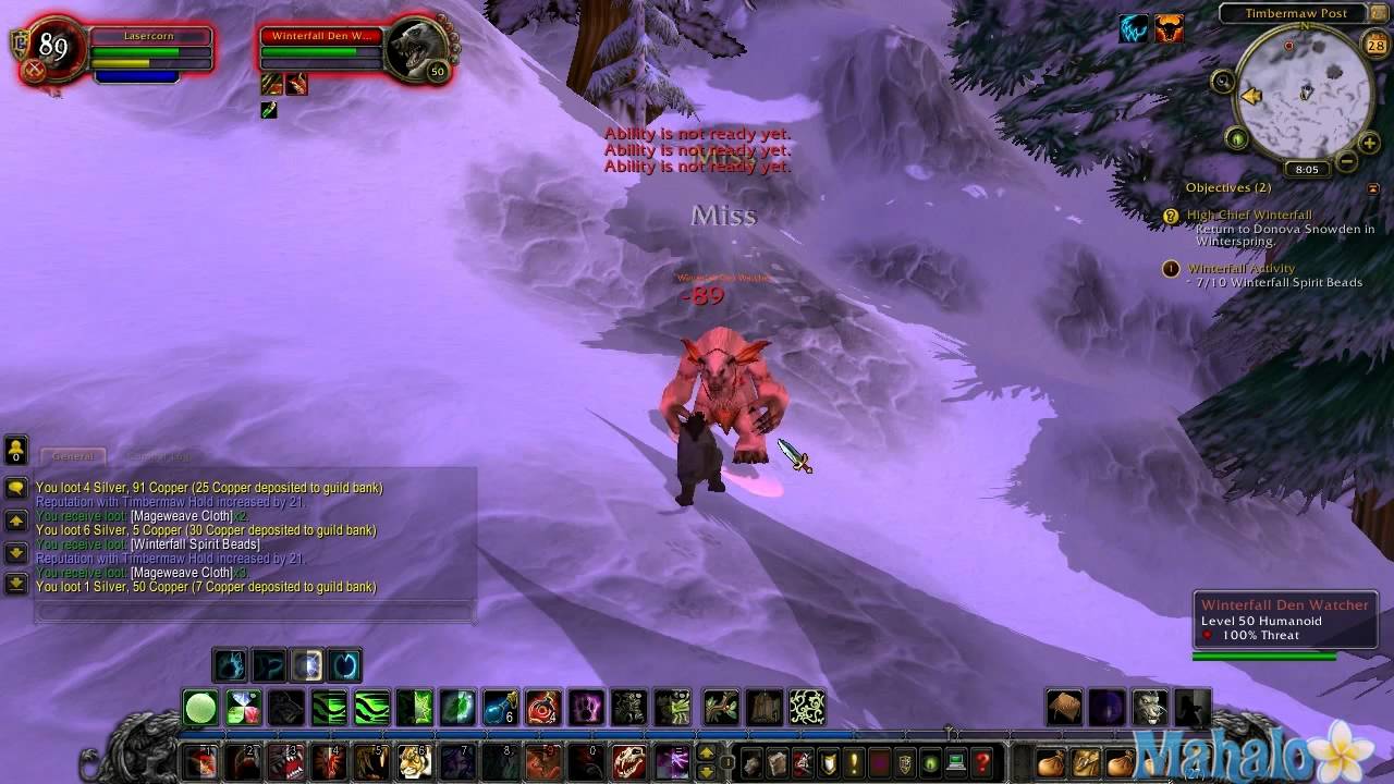 WoW Cataclysm Walkthrough Winterspring Part 4 - YouTube