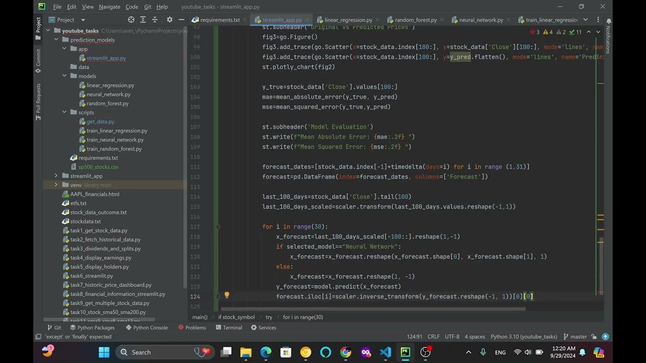 Stock Prediction with Python and Streamlit: Day 5 Streamlit main ...