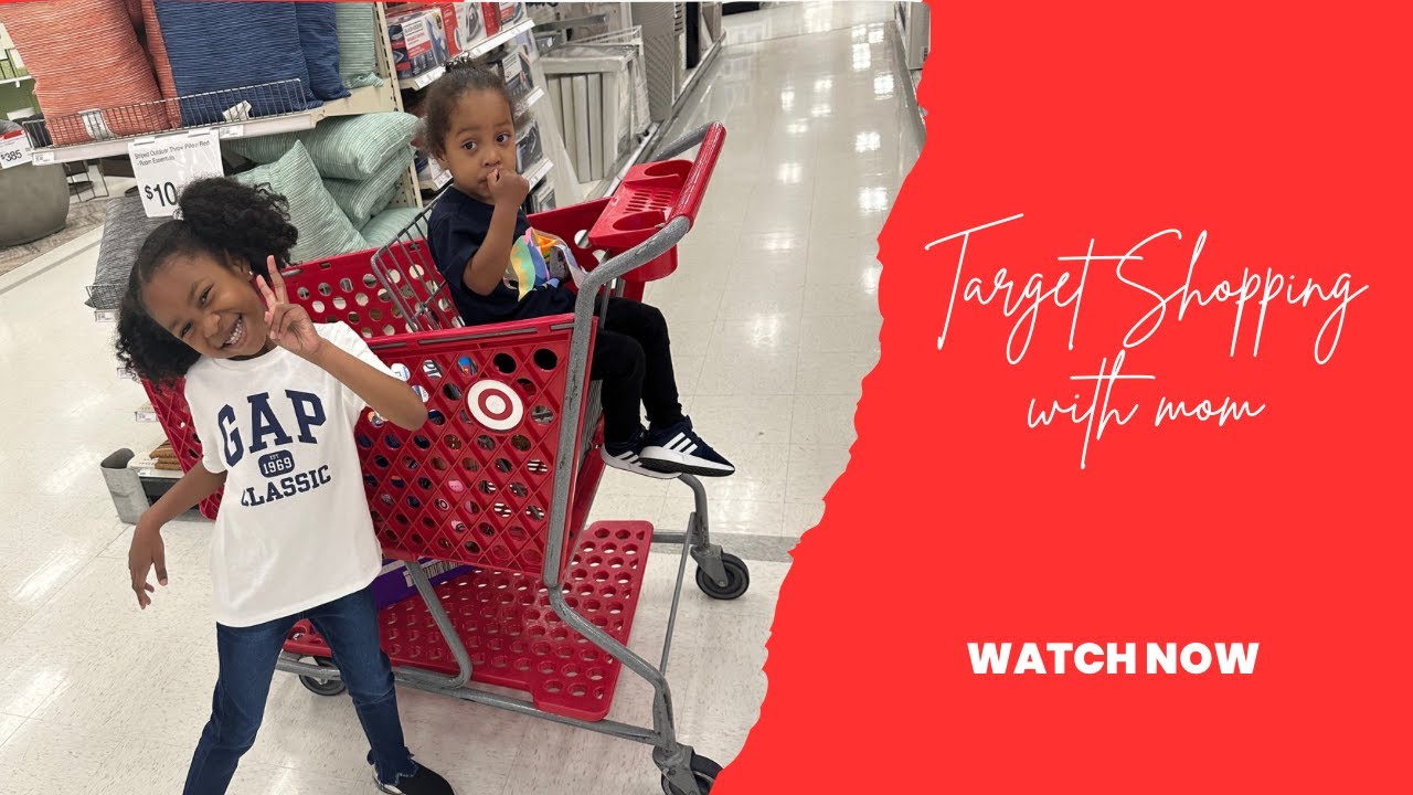 TARGET SHOPPING WITH 2 KIDS - YouTube
