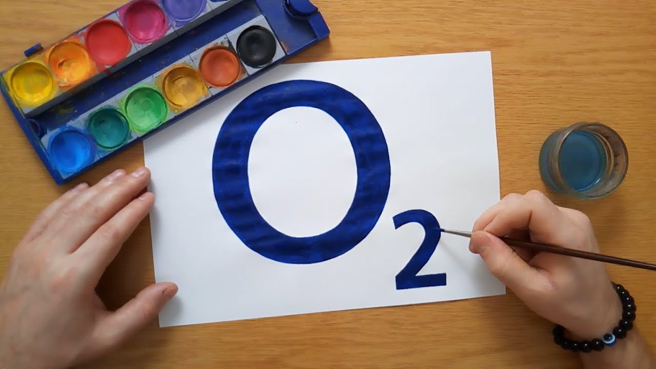 How to draw the O2 logo - YouTube