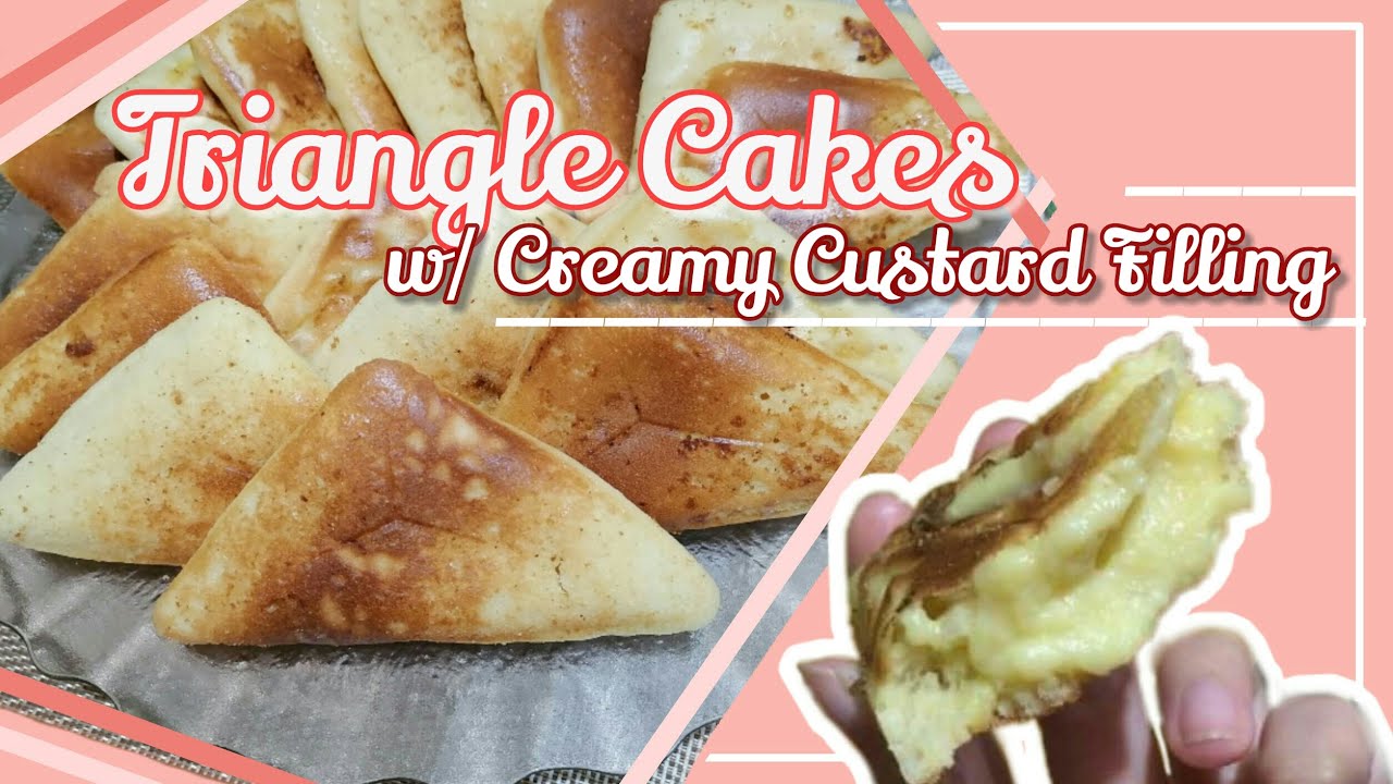 Mini Triangle Cakes in a Sandwich Maker (with Custard Filling ...