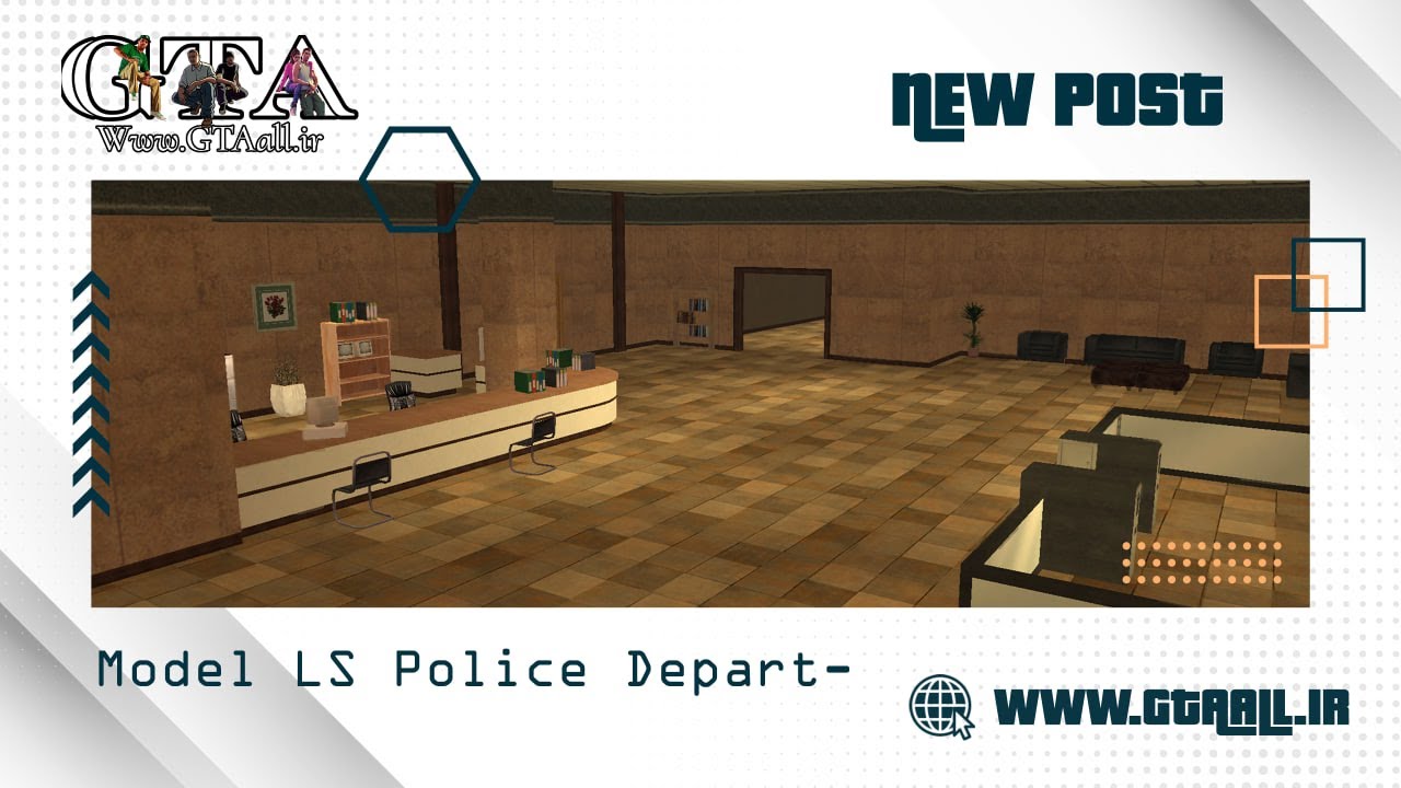 Free download of the LS Police Department model and mapping for MTA:SA ...