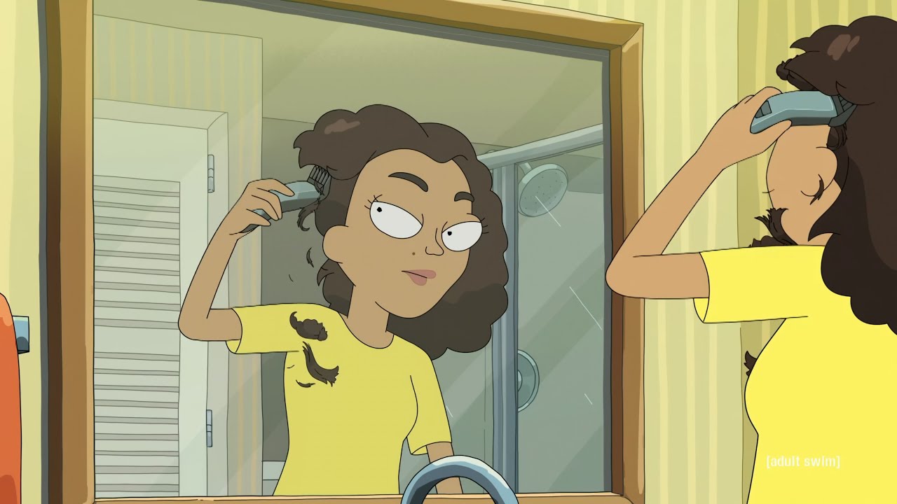 Rick and Morty haircut scene (4K remaster and edit) - YouTube