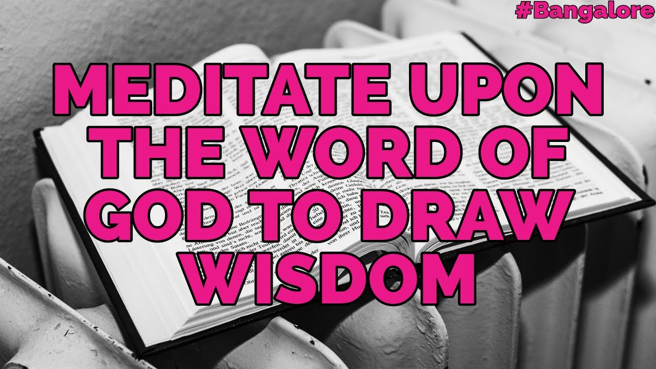 Meditate Upon The Word Of God To Draw Wisdom, Part 1 | Sr Florita - YouTube