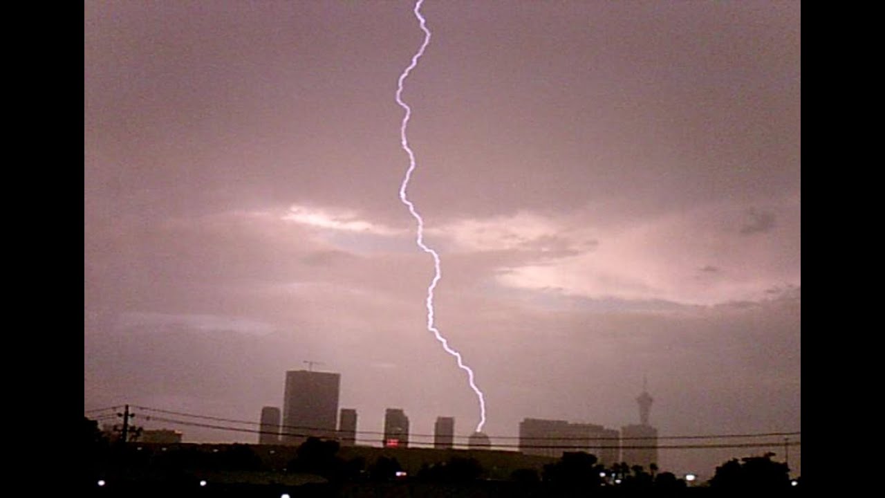 Vegas Thunder Storm With Microburst! - YouTube