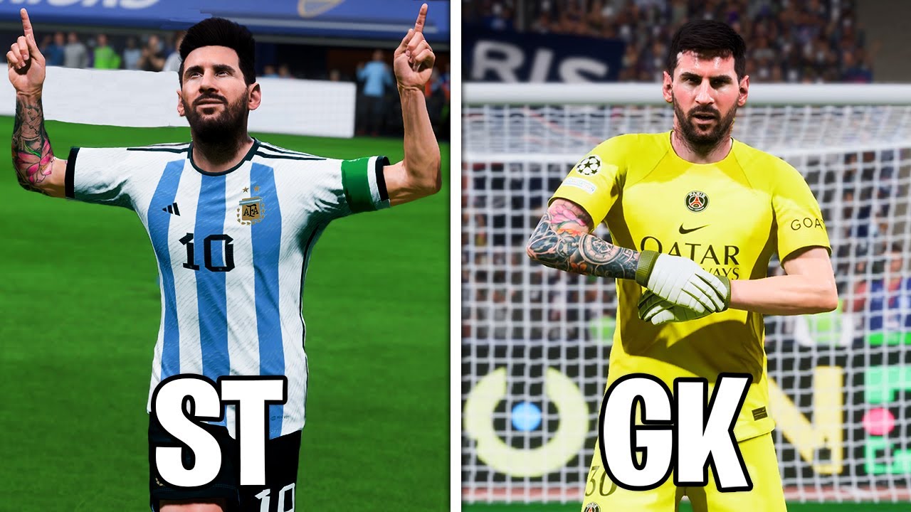 I Used Messi In Every Position - YouTube