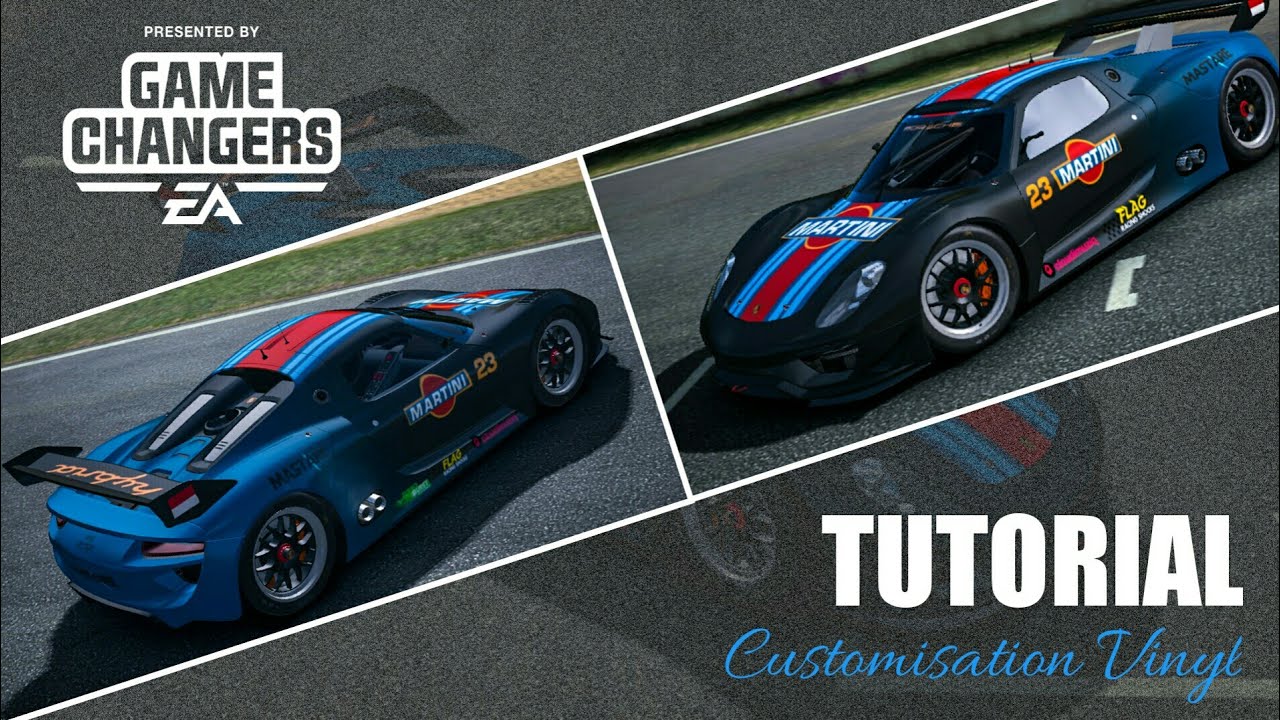[ Tutorial ] Real Racing 3 Customize Vinyl | Martini Porsche 918 RSR ...