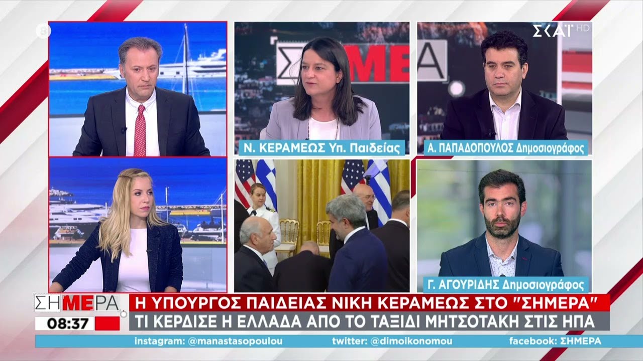 Η Υπ. Παιδείας Νίκη Κεραμέως στο "Σήμερα" | 20/05/2022 - YouTube