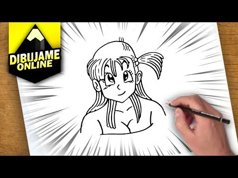 como dibujar a bulma de dragon ball - YouTube