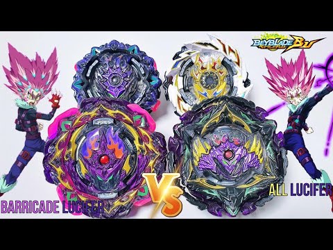 Beyblade Burst BU 【Barricade Lucifer VS ALL Lucifer】 Relay battle 베이 ...