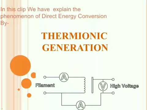 Thermionic Generation ||Ashish Rana|| ||Prof. Mohit|| ||Animated Video ...