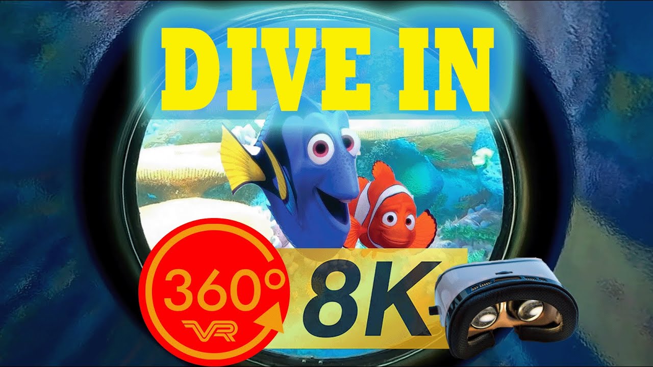 Finding Nemo Disneyland Ride 8K 360 POV spatial audio Submarine Voyage ...