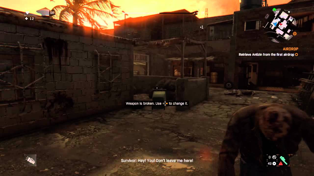 Dying Light epic drop kick 1 - YouTube