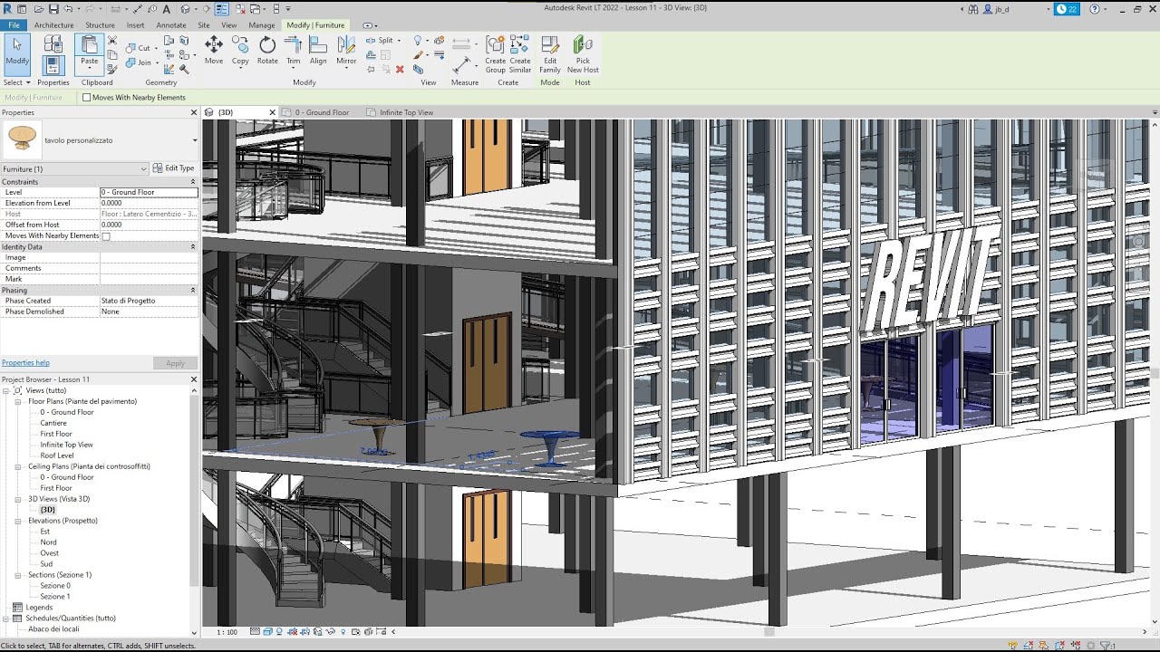 REVIT Videocourse - 11 - Customized Families, Create New Family ...