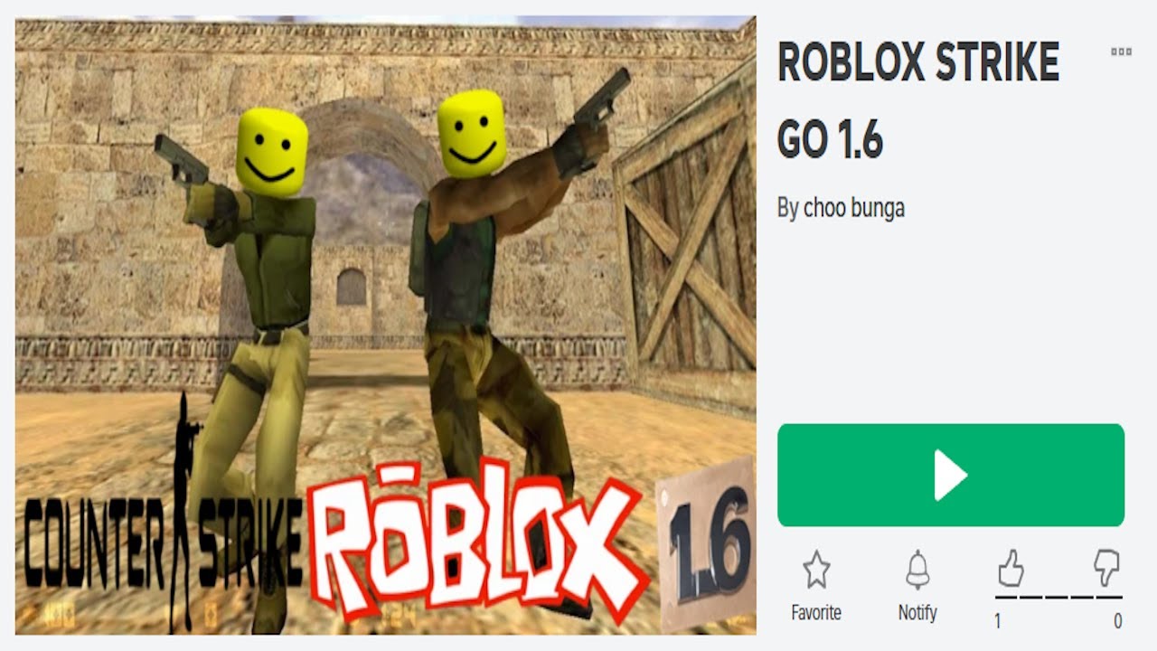 roblox strike go 1.6 trailer - YouTube