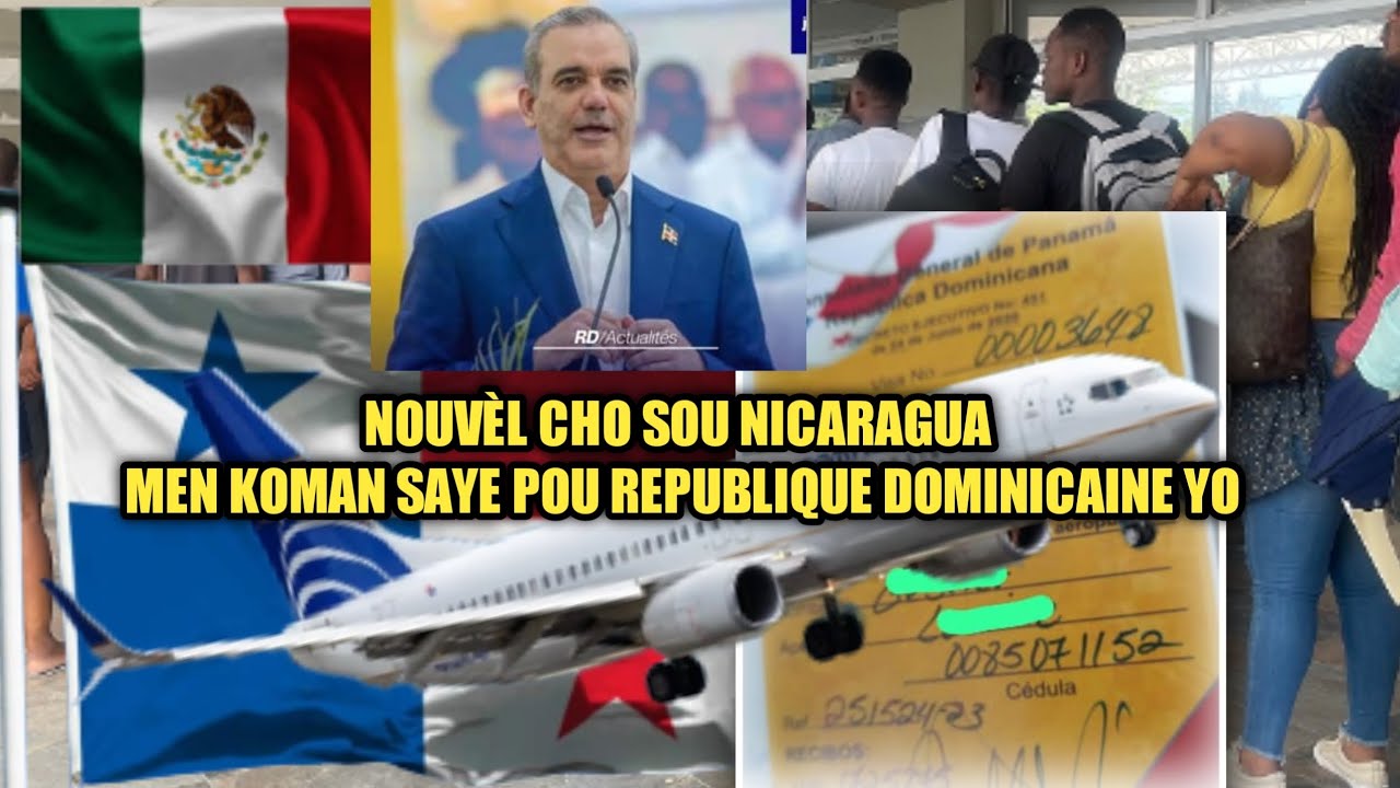 Nouvèl cho san pran souf sou vol Nicaragua republique dominicaine yo ...