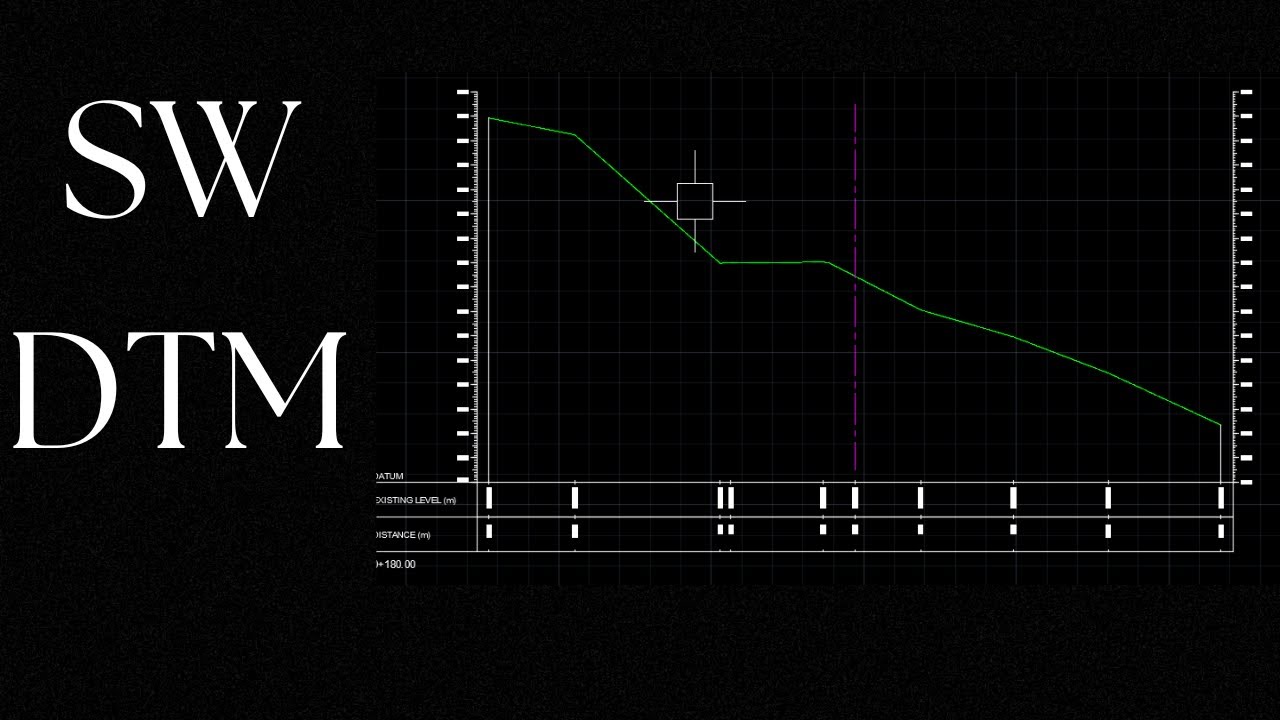 How to Draw Terrain Cross-sections Using SW DTM - YouTube