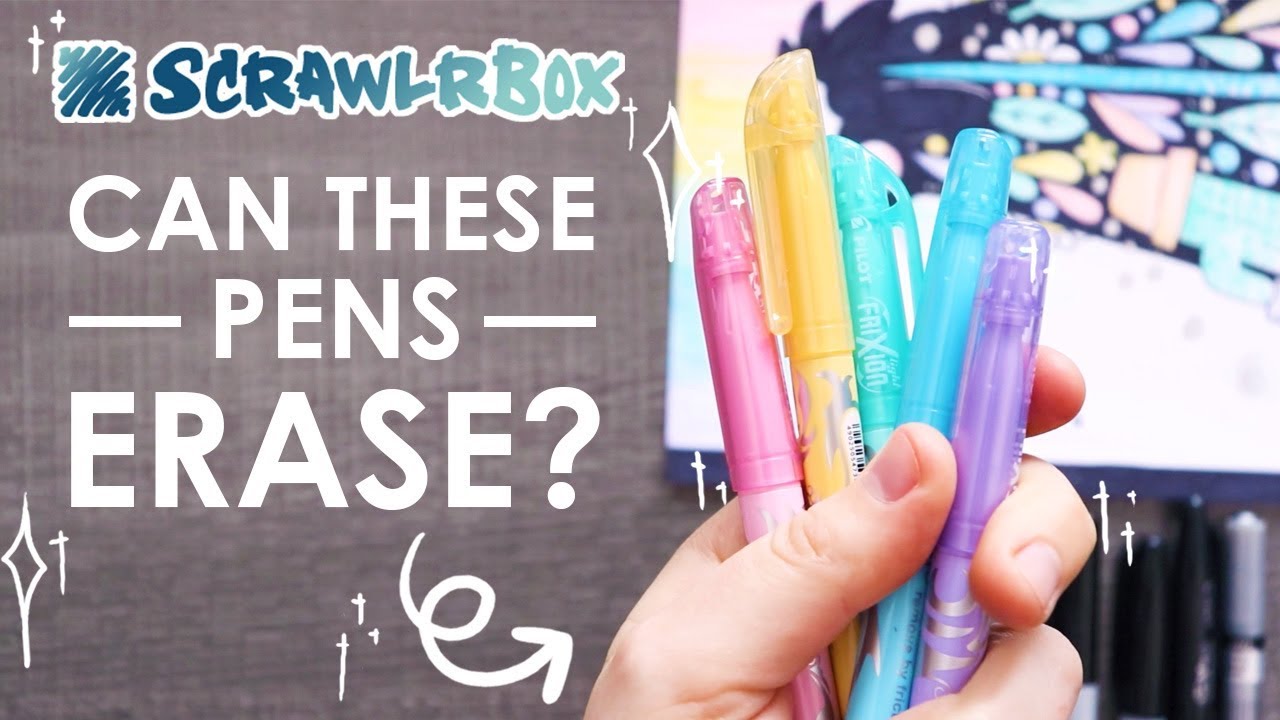 Can These Pens Erase Scrawlrbox Unboxing And Challenge Youtube