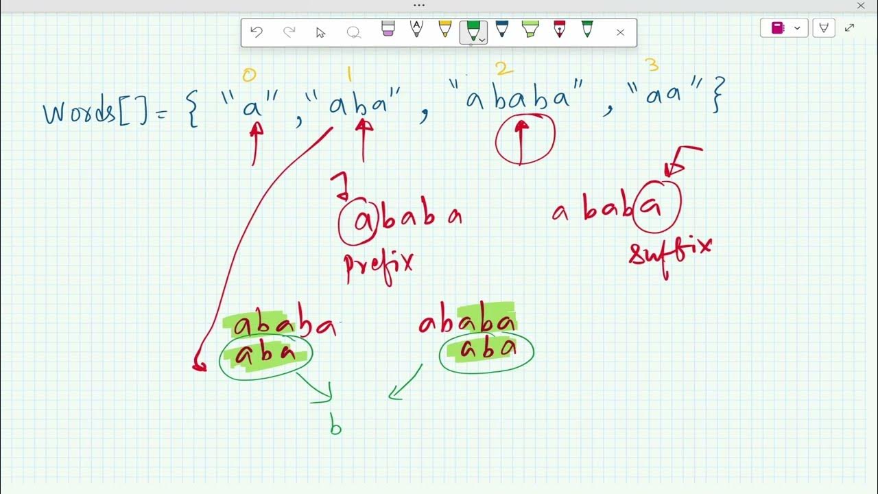 3042. Count Prefix and Suffix Pairs I | leetcode potd | leetcode daily challenge | strings - YouTube