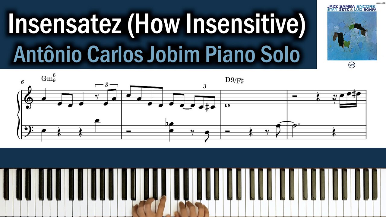 [칼카피] Insensatez (How Insensitive) - Antônio Carlos Jobim Solo 재즈 피아노 ...