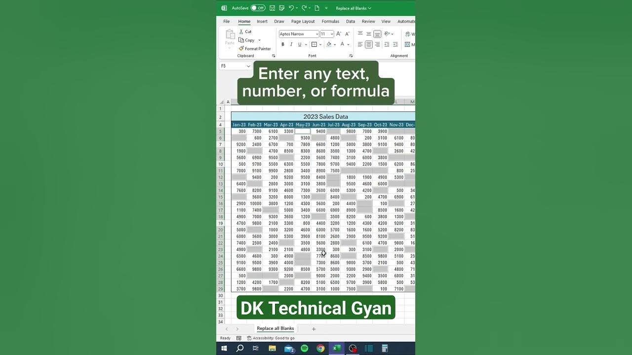 Amazing Trick To Fill Blank Cells Computer Excel Excelformula Formula Basiccomputertutorial