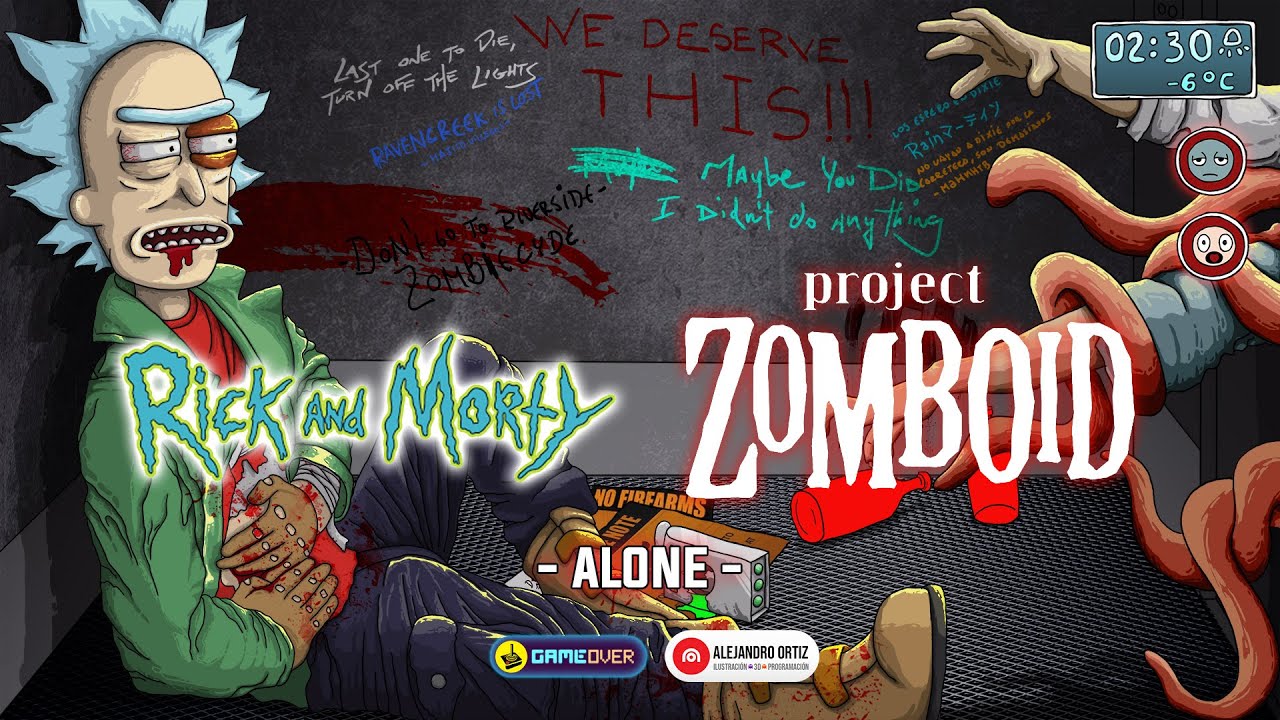 Project Zomboid OST / Alone (with RICK SANCHEZ from Rick & Morty) - YouTube