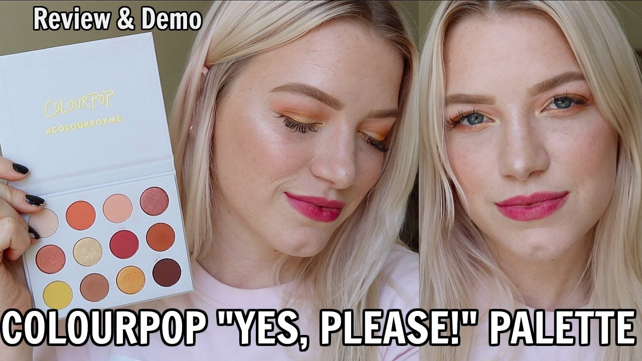 COLOURPOP "YES, PLEASE!" PALETTE SWATCHES & DEMO | KendraCus - YouTube