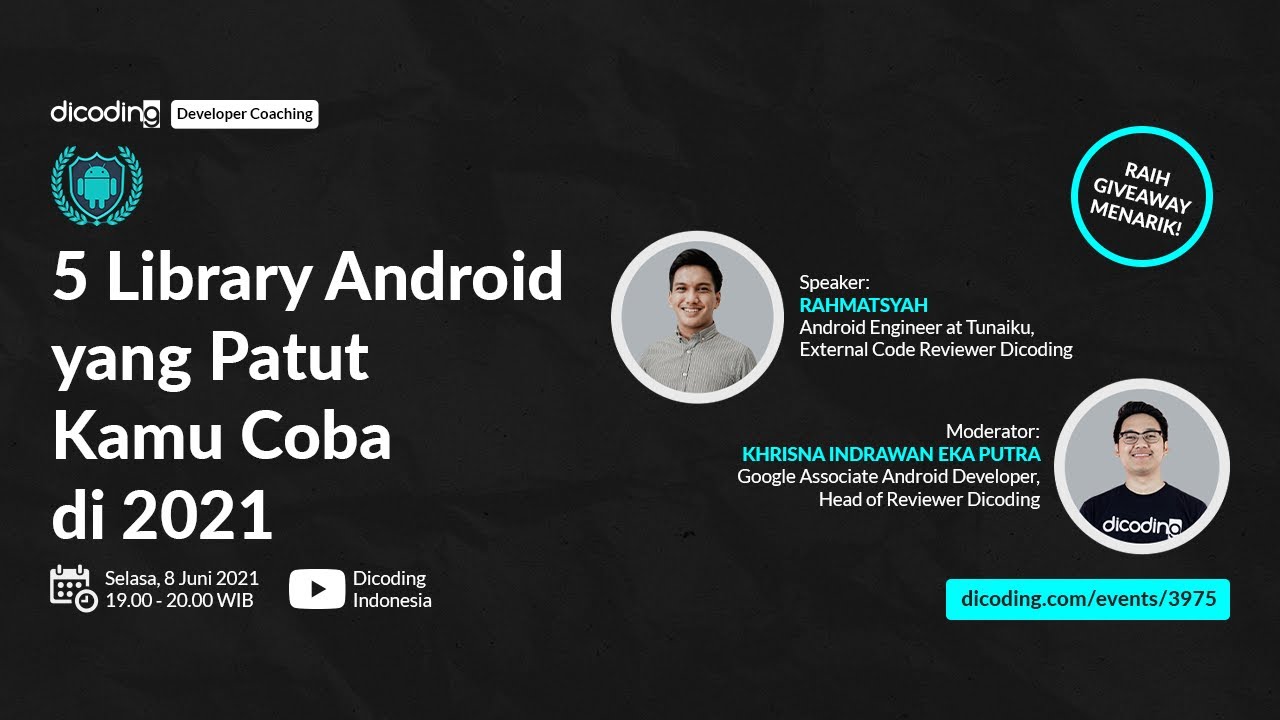 Dicoding Developer Coaching #38: Android | 5 Library Android yang Patut ...