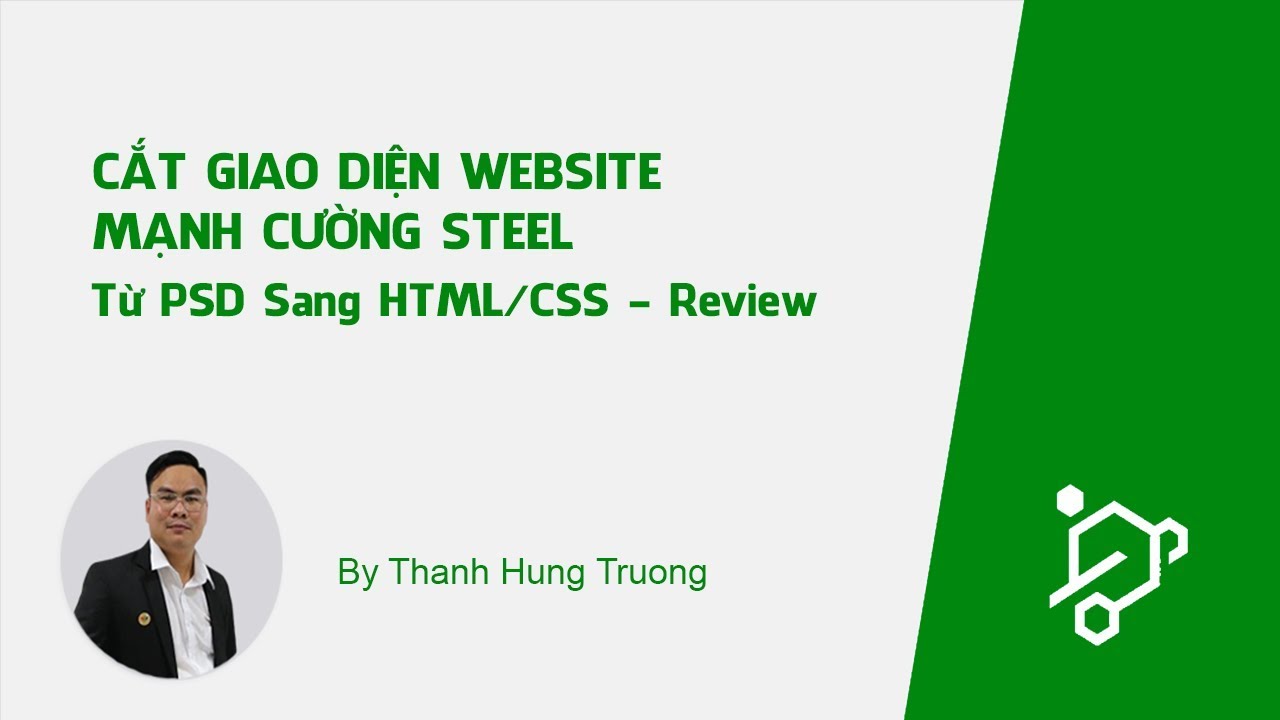 Cắt Giao Diện Web HTML CSS Mạnh Cường Steel Layout Photoshop - Hoàn ...