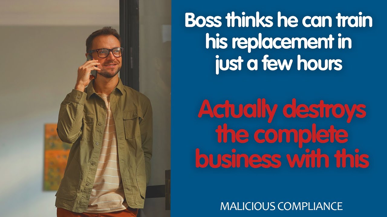 Train the replacement in a few hours? Destroy your own business! | r ...