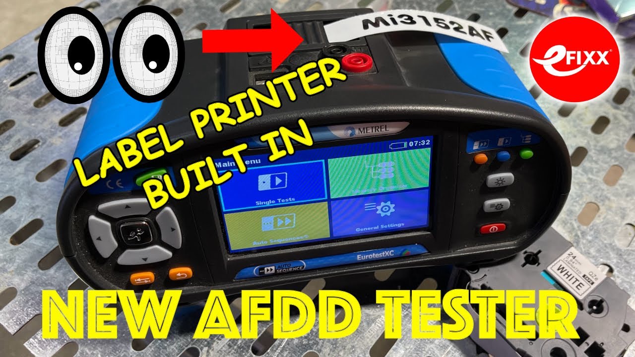 WORLD EXCLUSIVE: Multifunction tester with in built LABEL PRINTER and ...
