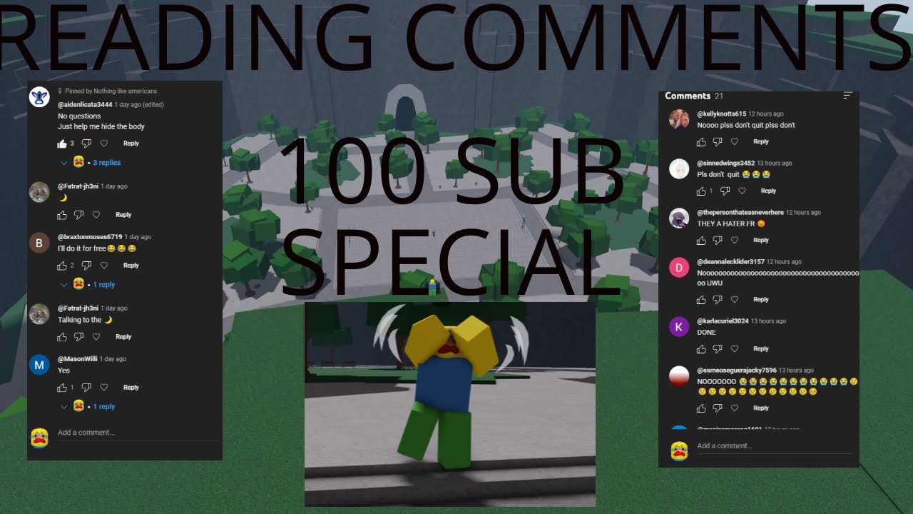 100 SUB SPECIAL THANKS YOU GUYS - YouTube