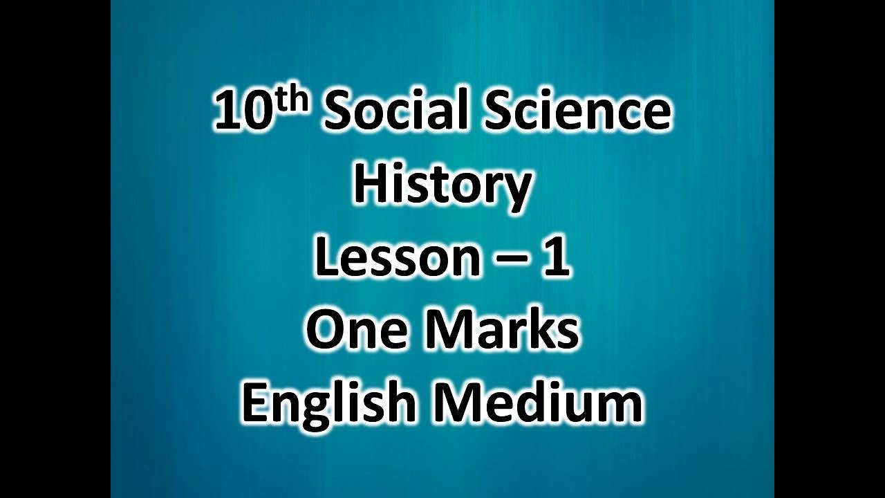 10th Social Science History Lesson 1 One Marks Choose The Correct 10th-social-science-history-lesson-1-one-marks-choose-the-correct