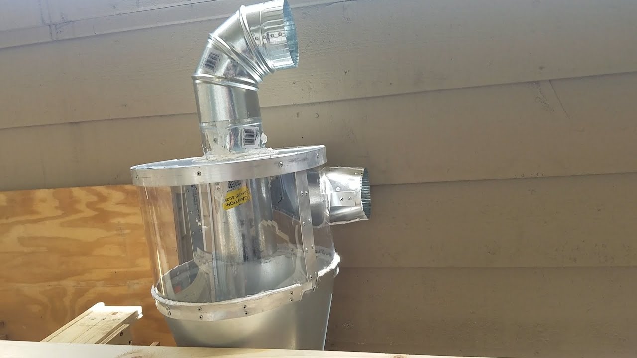 Transparent Dust Collection Cyclone w/ Baffle Chamber | Workshop Build ...