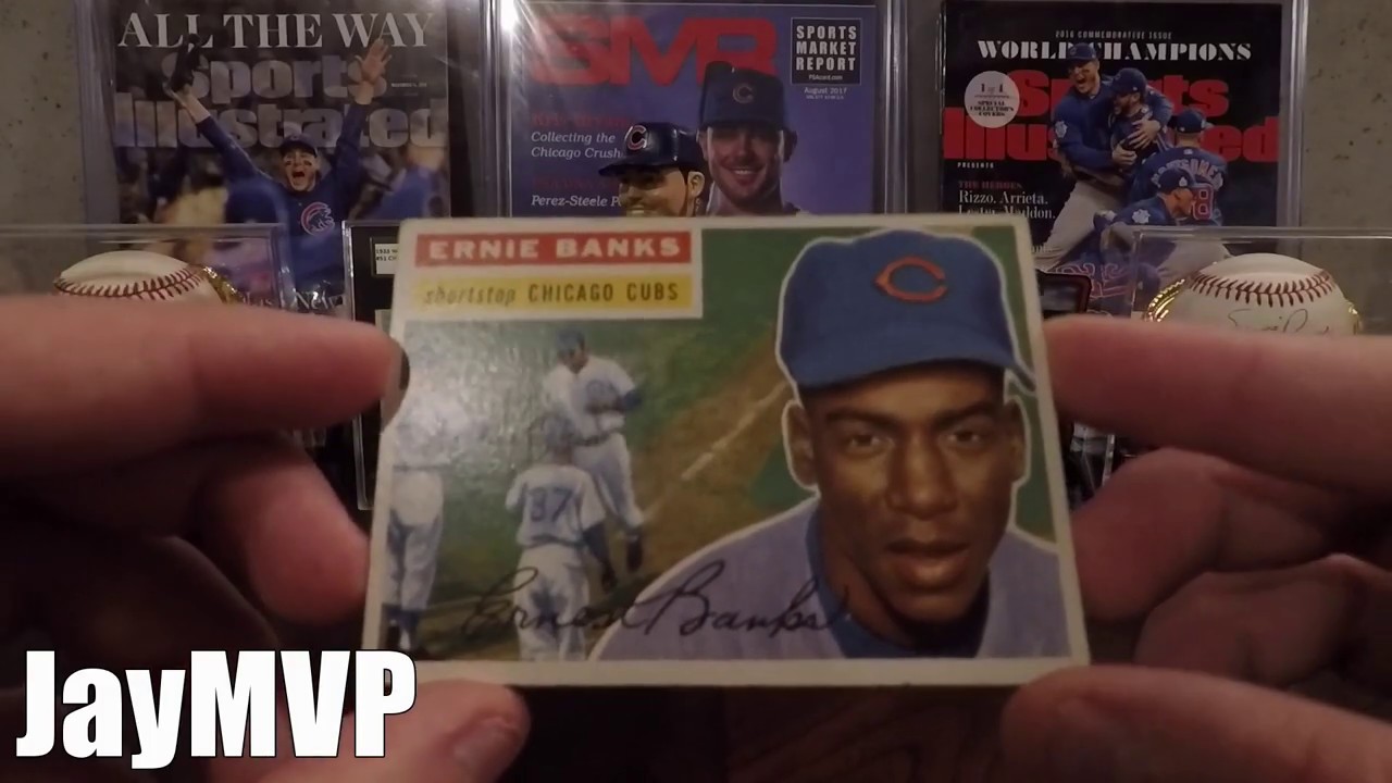 Interesting 1956 Topps Ernie Banks From Smitty - YouTube