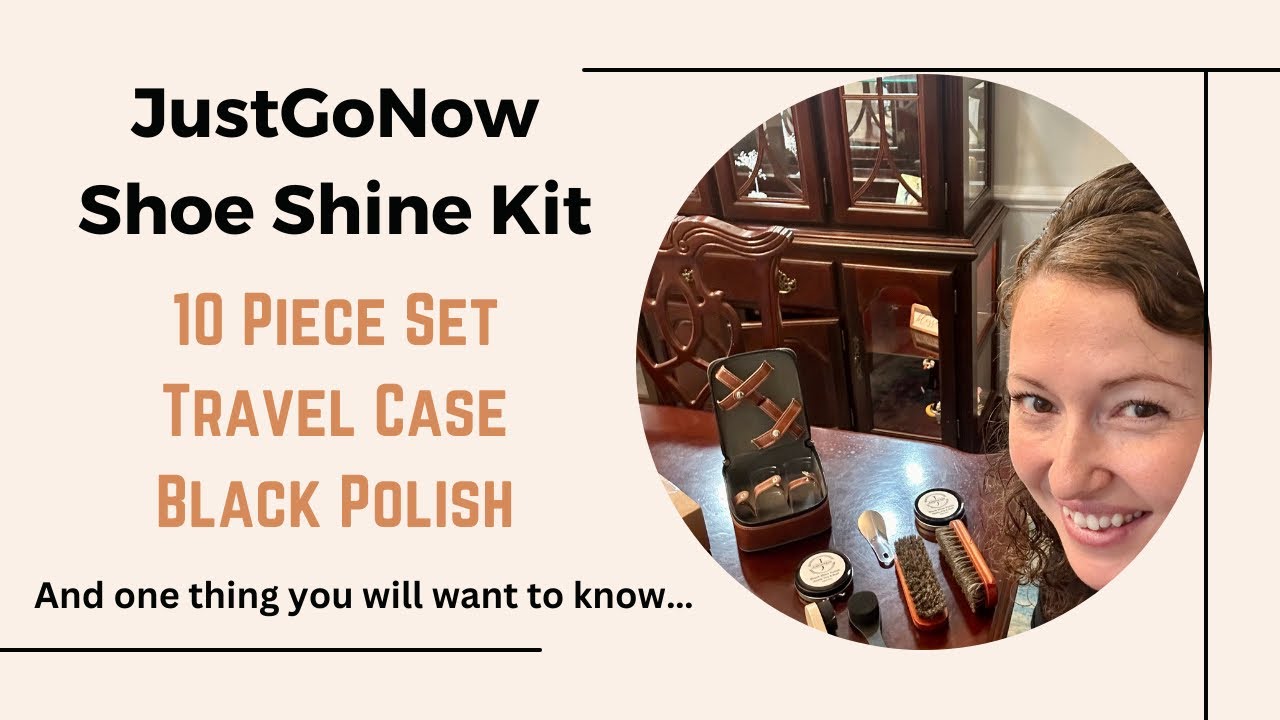 How to use this travel shoe shine kit - YouTube