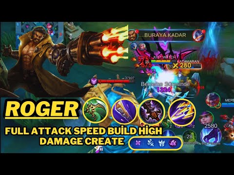 Roger Full Attack Speed Build High Damage Create Roger Mobile Legends ...