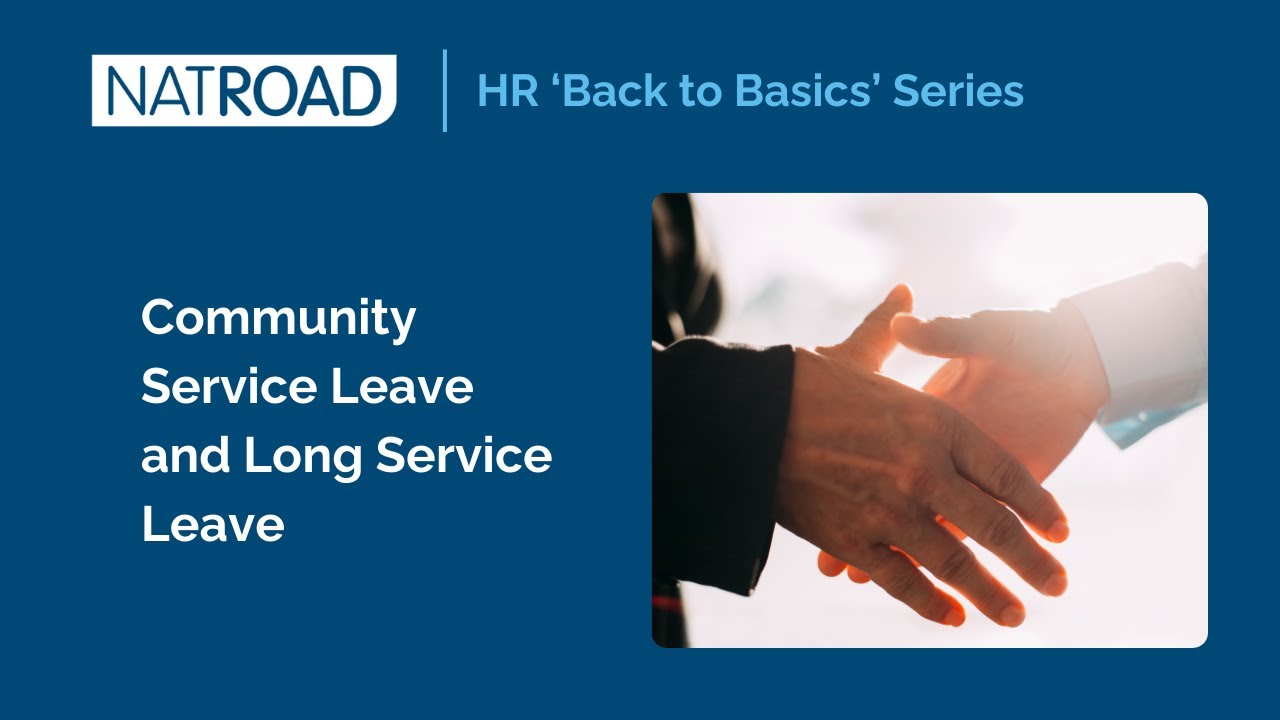 NatRoad Back to Basics Webinar Series: Community Service Leave and Long ...