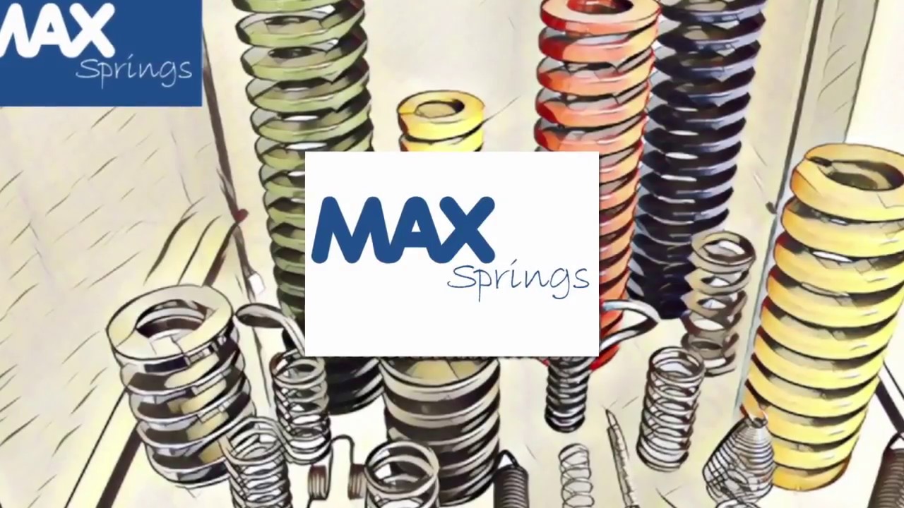 Compression springs and standard springs by Max Springs - YouTube