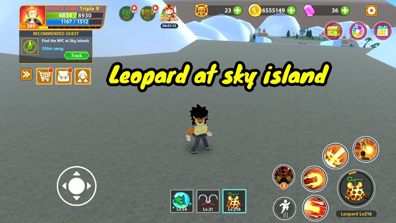 Pirate devil leopard at sky island gameplay - YouTube