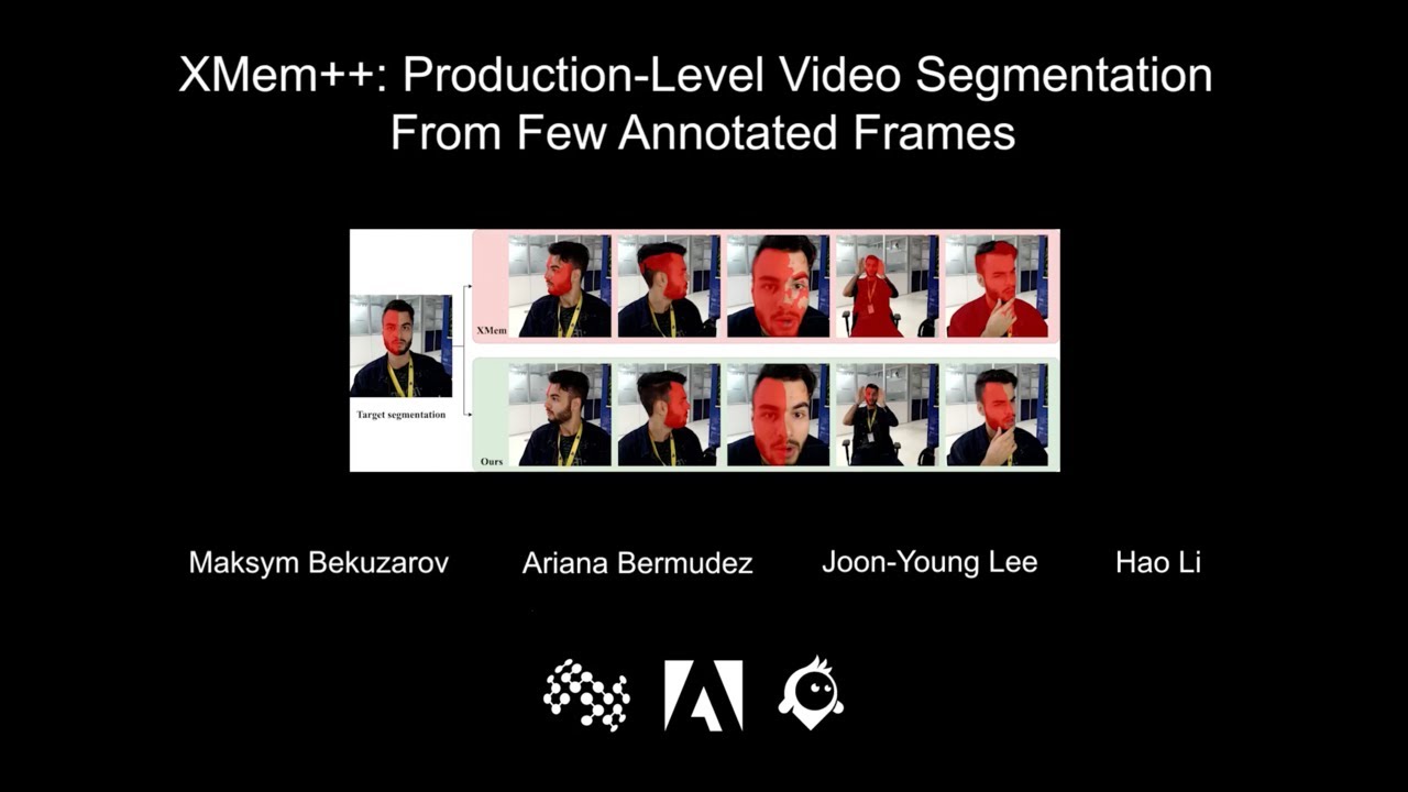[ICCV 2023] XMem++: Production-Level Video Segmentation From Few ...