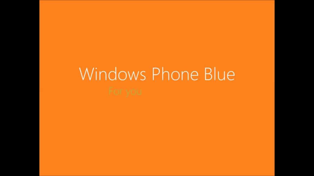Windows Phone Blue concept - Zoom - YouTube